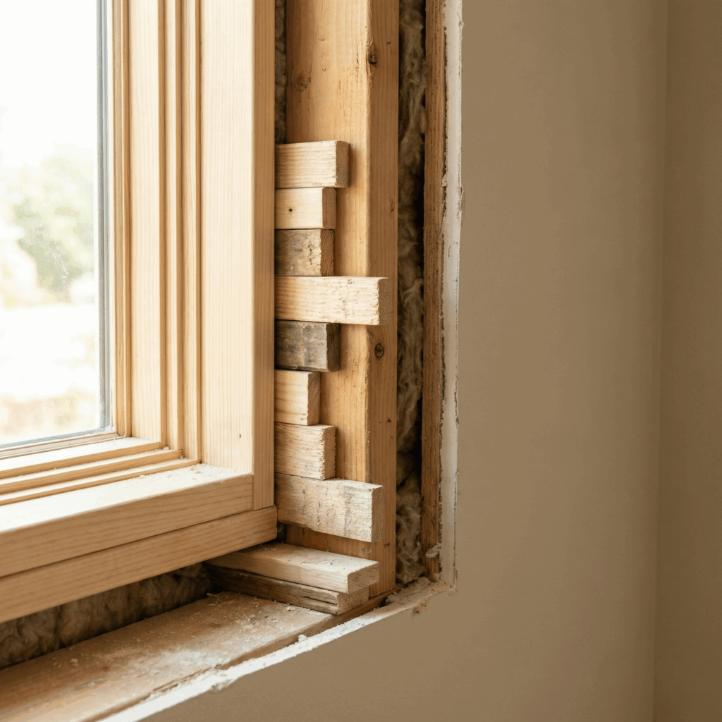 Why is there a gap between the new window and the existing opening?